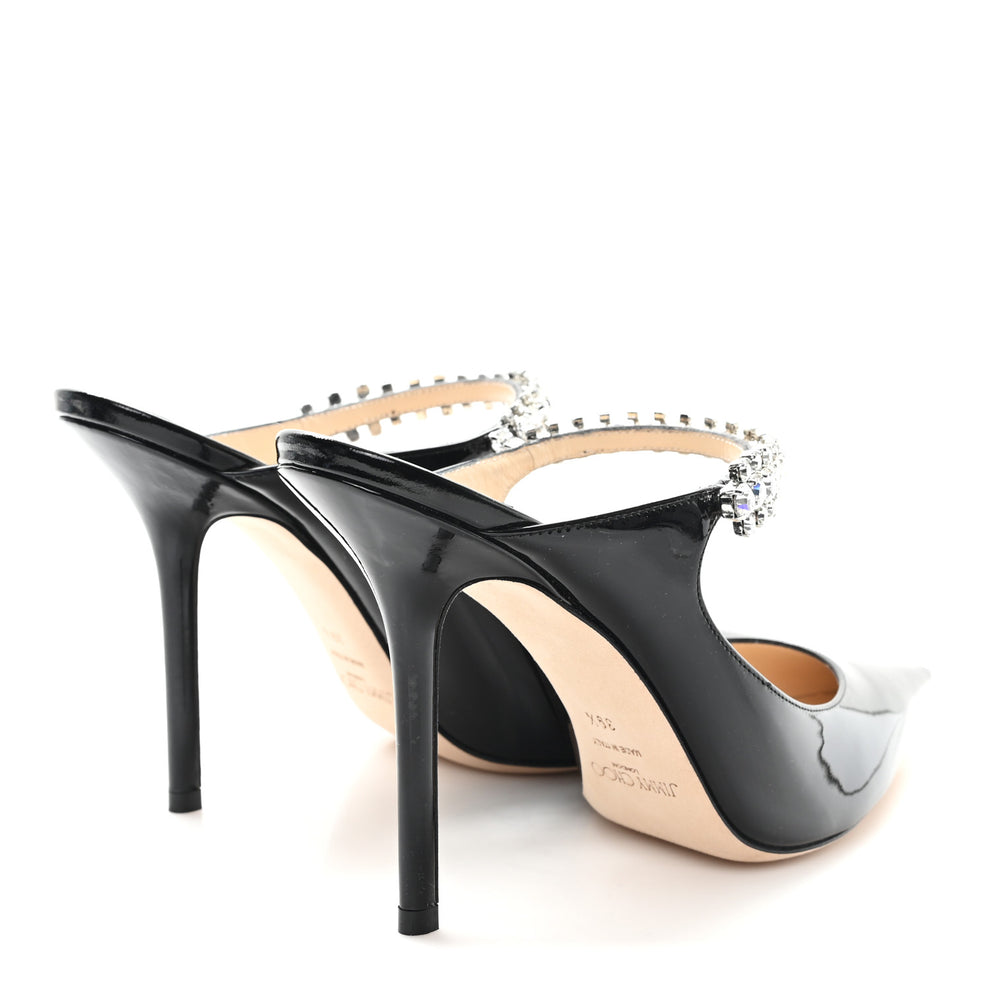 Jimmy Choo Patent Crystal Bing 100 Pumps 39.5 Black 1797301 – FASHIONPHILE
