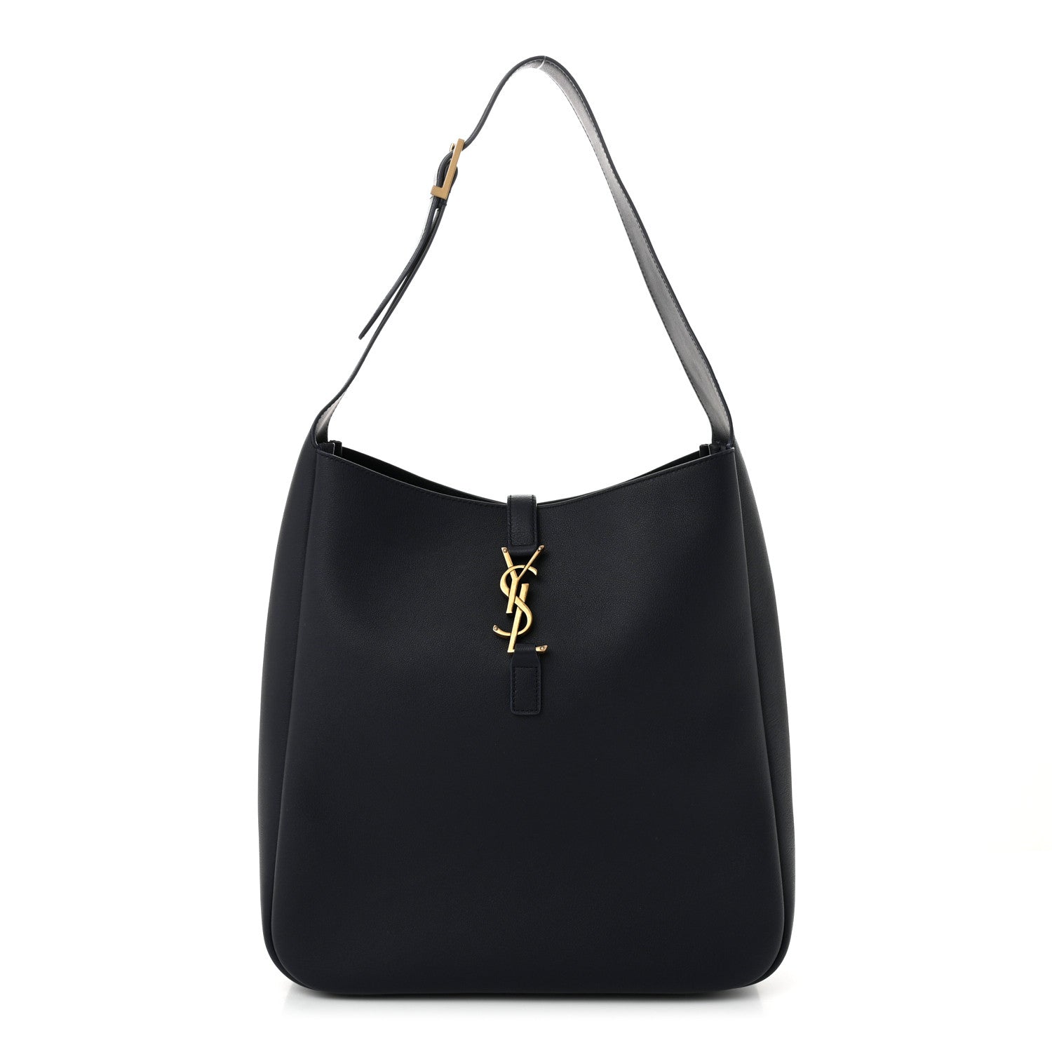 Saint Laurent Supple Calfskin Large Le 5 A 7 Soft Hobo Dark Notte ...