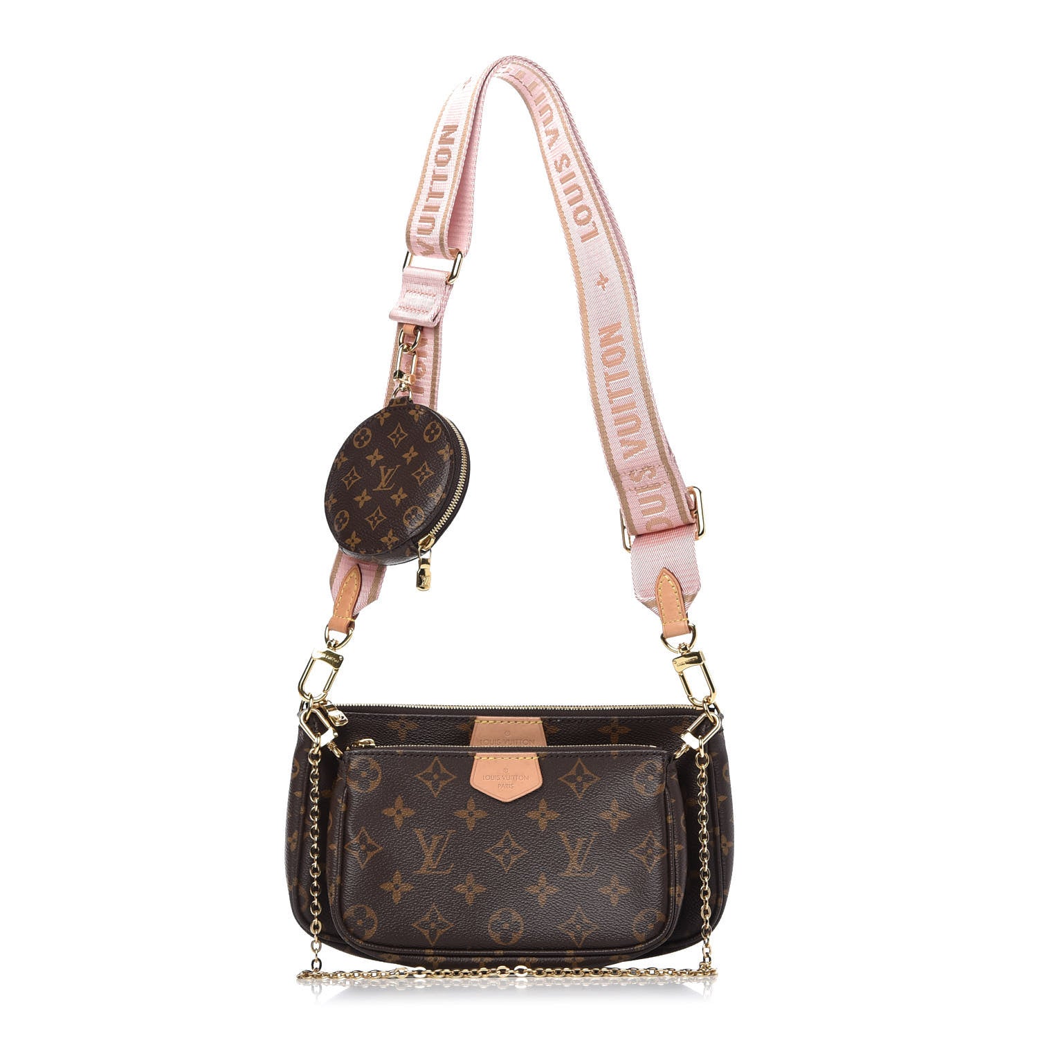 Louis Vuitton Monogram Multi Pochette Accessories Rose Clair 770020 ...