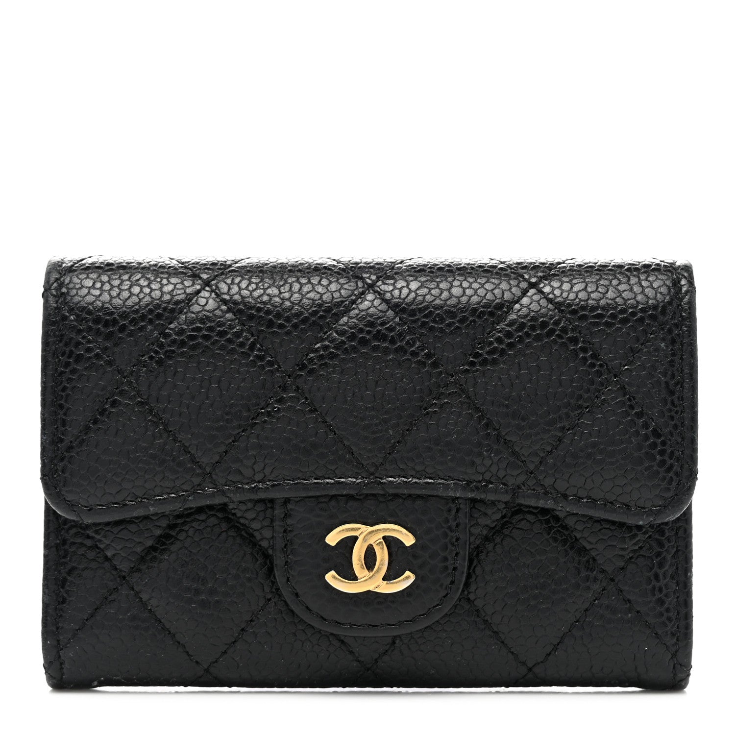 Chanel Caviar Quilted Flap Card Holder Black 1203841 – FASHIONPHILE