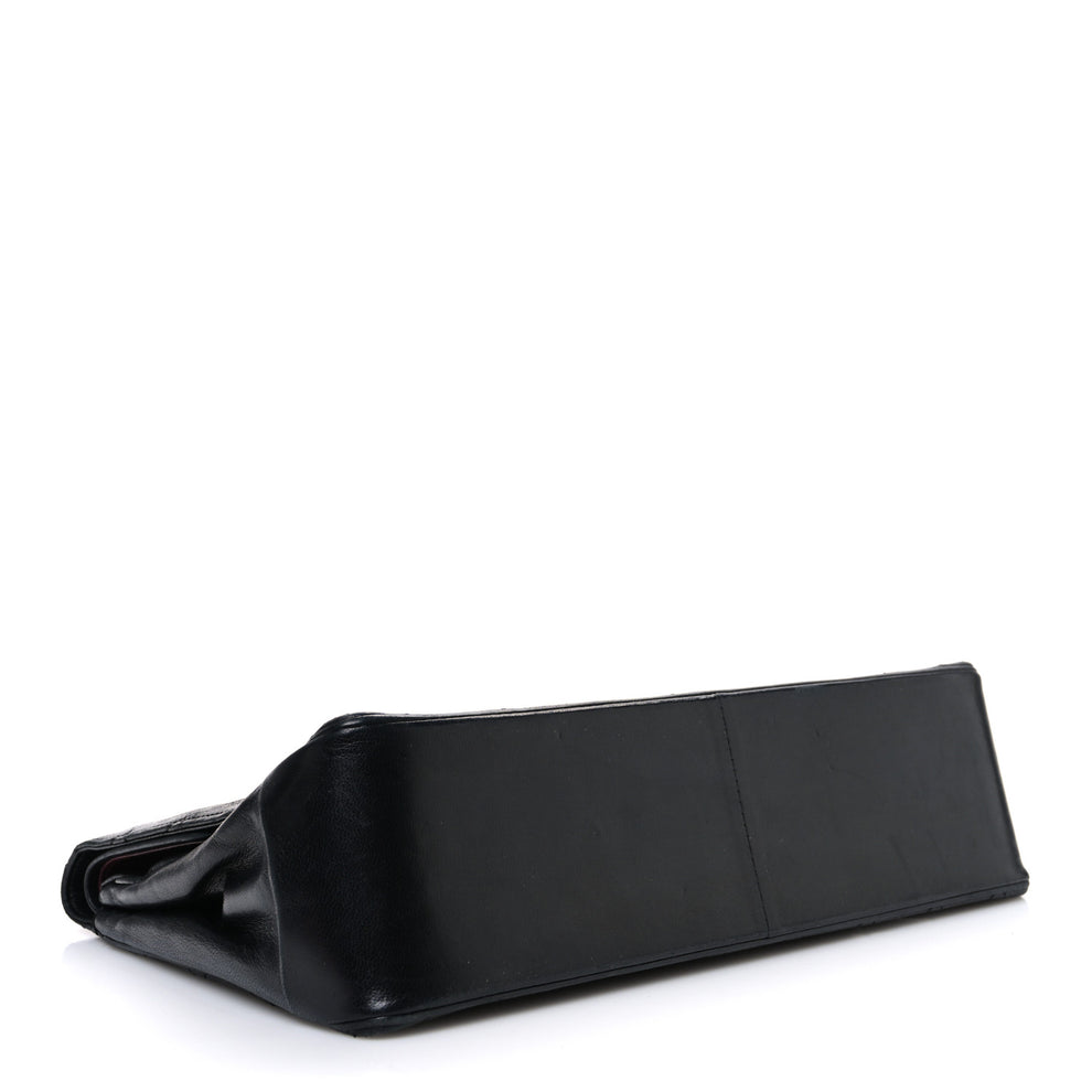 Chanel Lambskin Quilted Medium Double Flap Bijoux Chain Black 1790608 ...