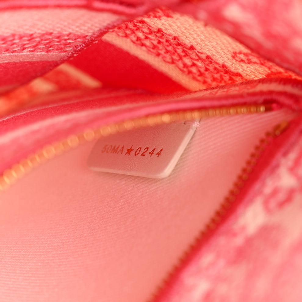 Christian Dior Canvas Toile De Jouy Reverse Embroidered Medium Lady D ...