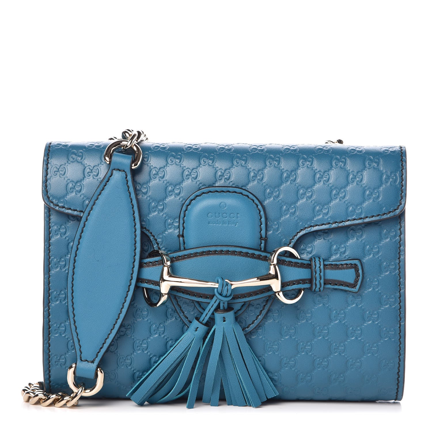 Gucci Microguccissima Mini Emily Shoulder Bag Deep Cobalt 377080 ...