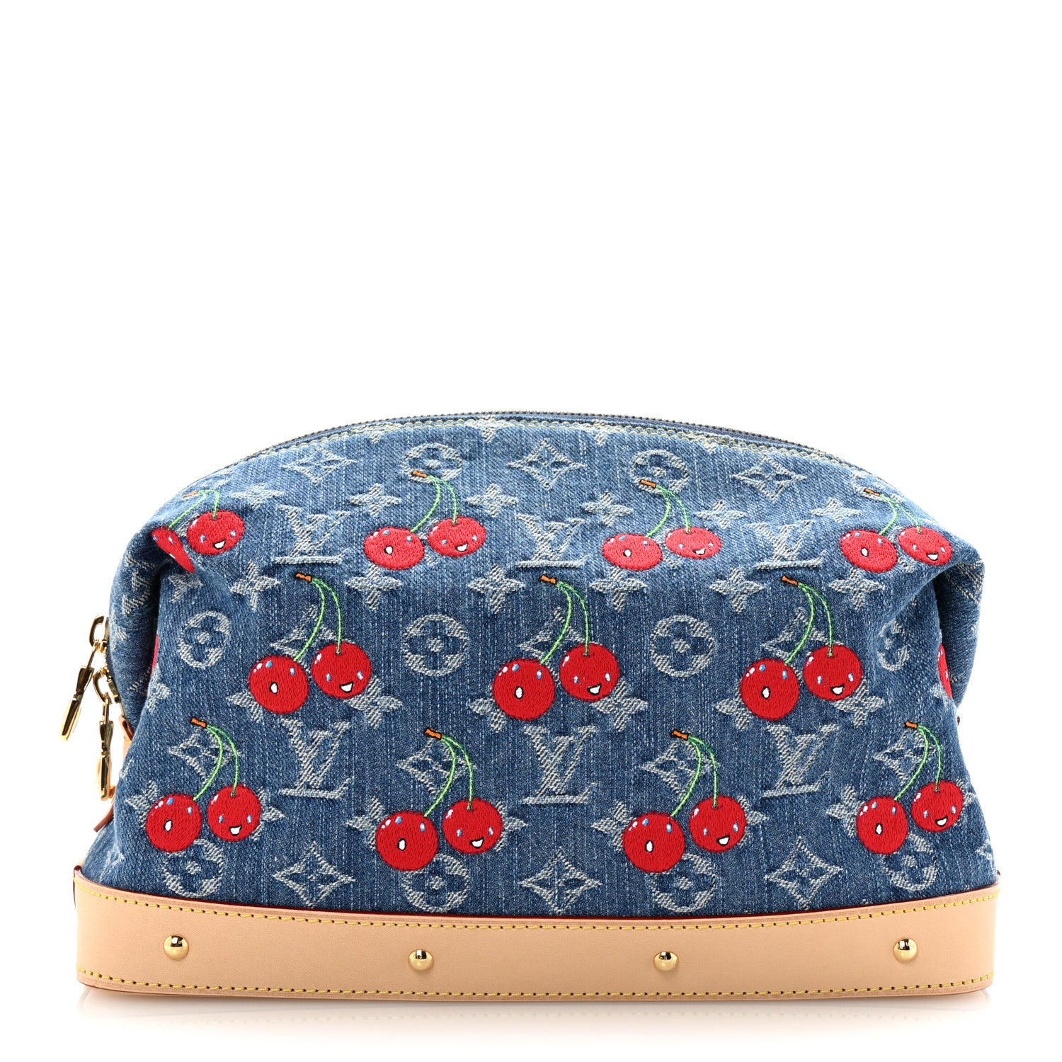 Louis Vuitton LV X TM Monogram Denim Cerises Cosmetic Pouch GM 1774002 ...