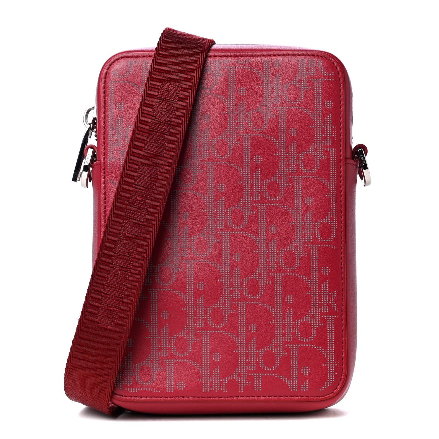 Christian Dior Calfskin Oblique Galaxy Perforated World Tour Messenger ...