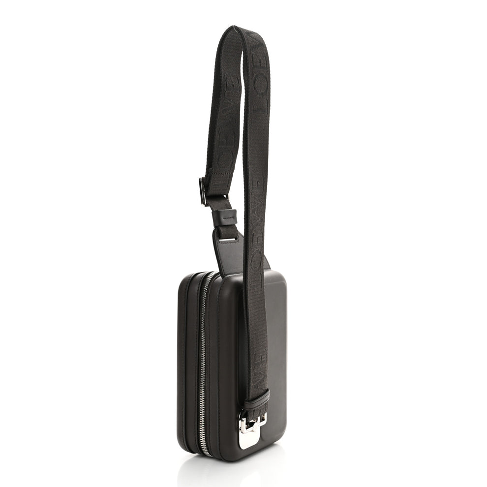 Loewe Calfskin Molded Sling Crossbody Bag Dark Grey 1528876 – FASHIONPHILE