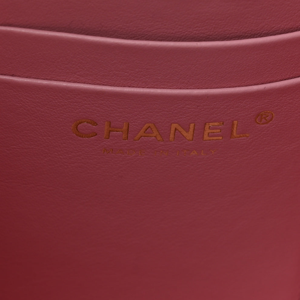 Chanel Caviar Quilted Tiny CC Vanity Case With Chain Pink 1772795 ...