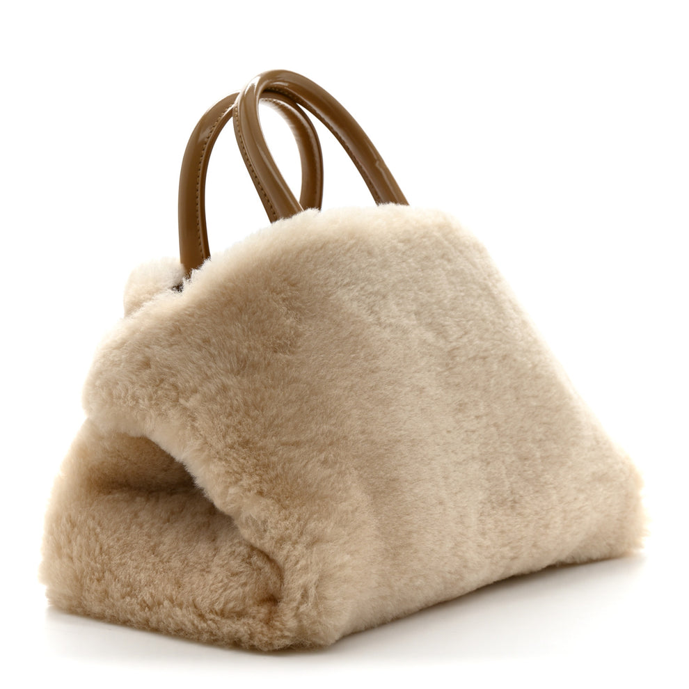 Salvatore Ferragamo Merino Smooth Calfskin Mini Hug Bag Natural Nude ...