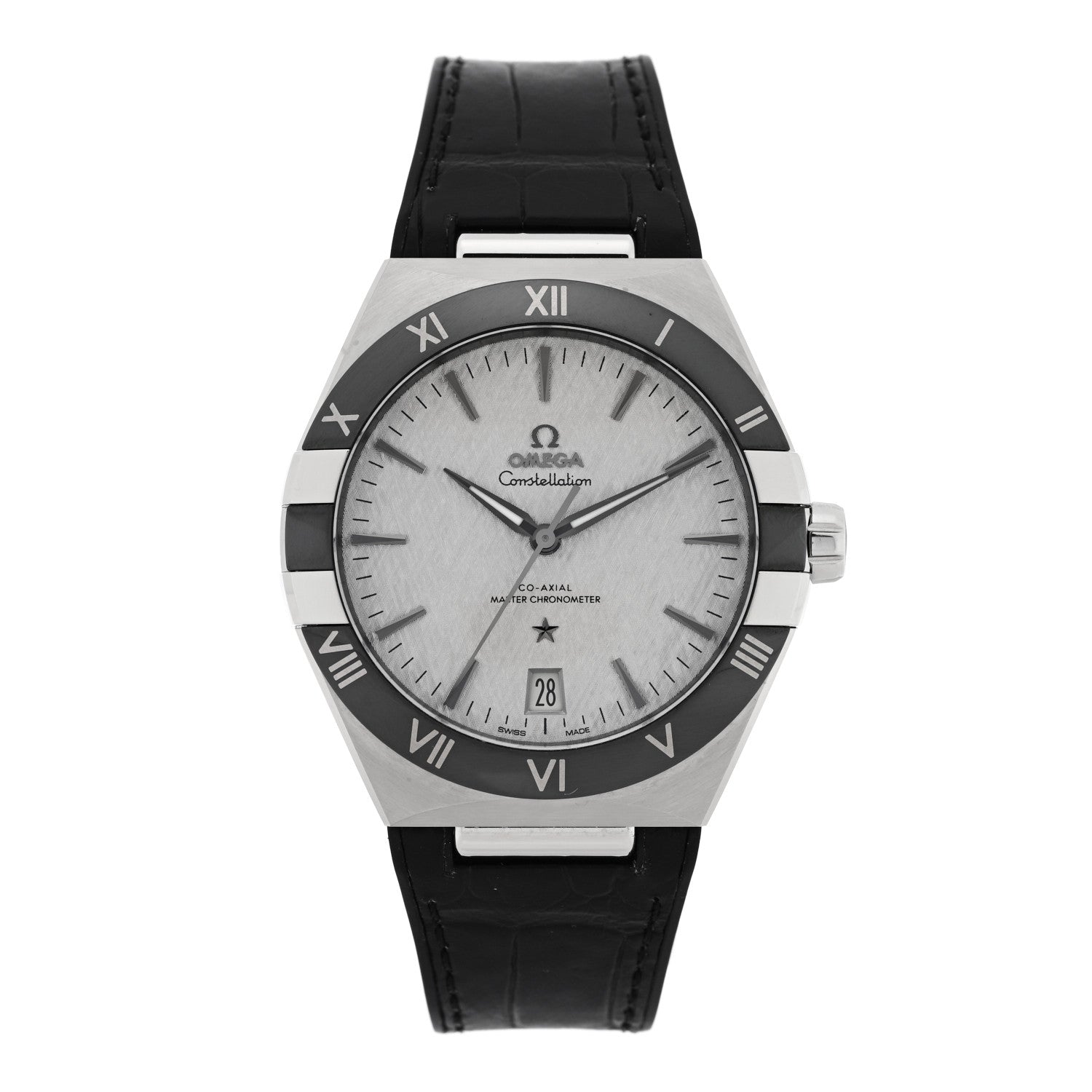 Omega Stainless Steel Alligator 41mm Constellation Co-axial Master ...