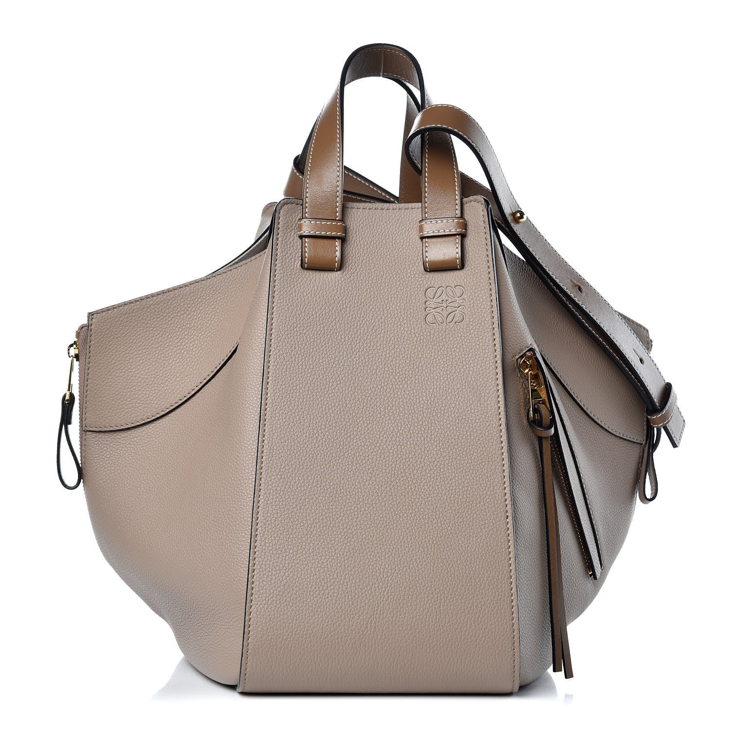 Loewe Calfskin Medium Hammock Shoulder Bag Sand Mink 365507 – FASHIONPHILE