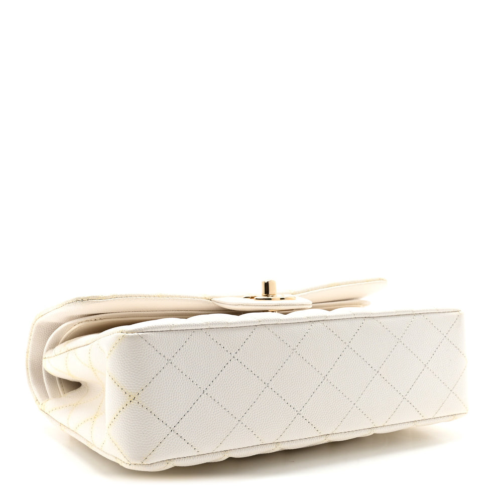 Chanel Caviar Quilted Small Double Flap White 1890155 – FASHIONPHILE