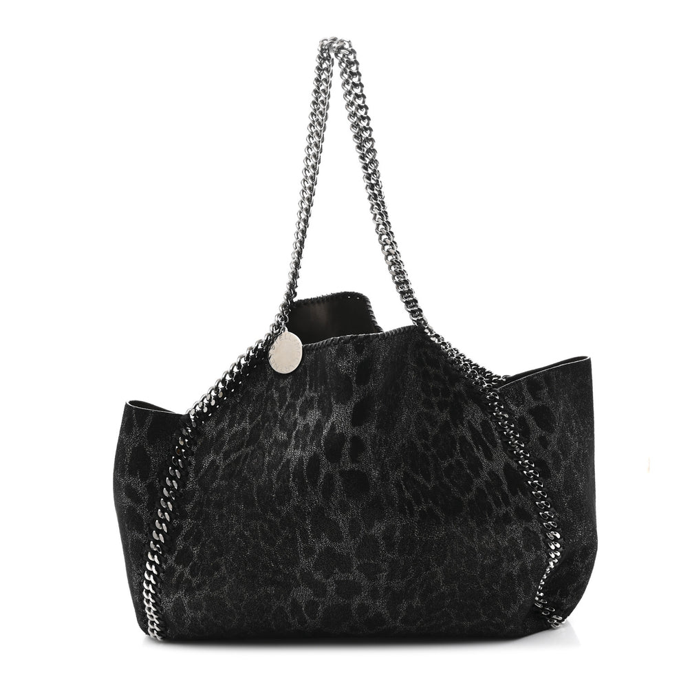 Stella McCartney Leopard Shaggy Deer Falabella Reversible Tote Grey ...