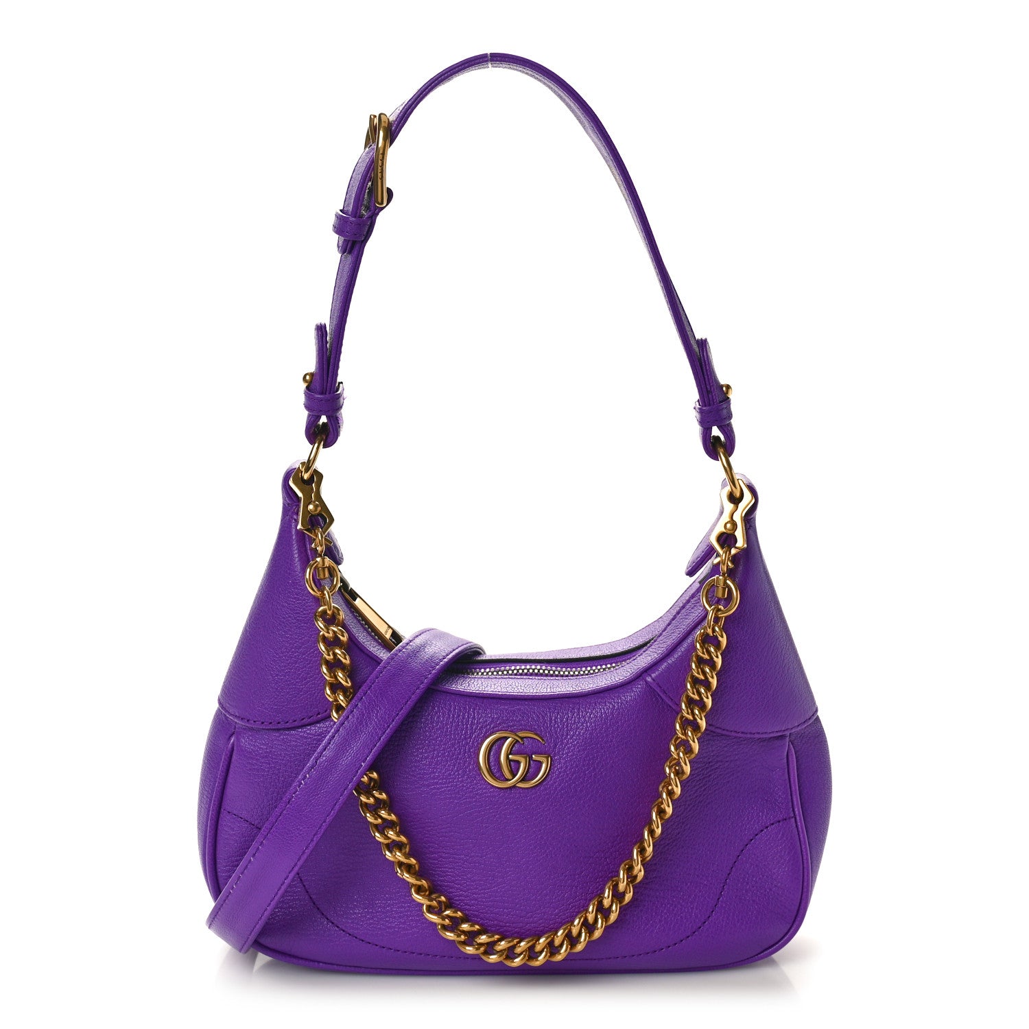 Gucci Goatskin Small Aphrodite Shoulder Bag Shine Purple 1591406 ...