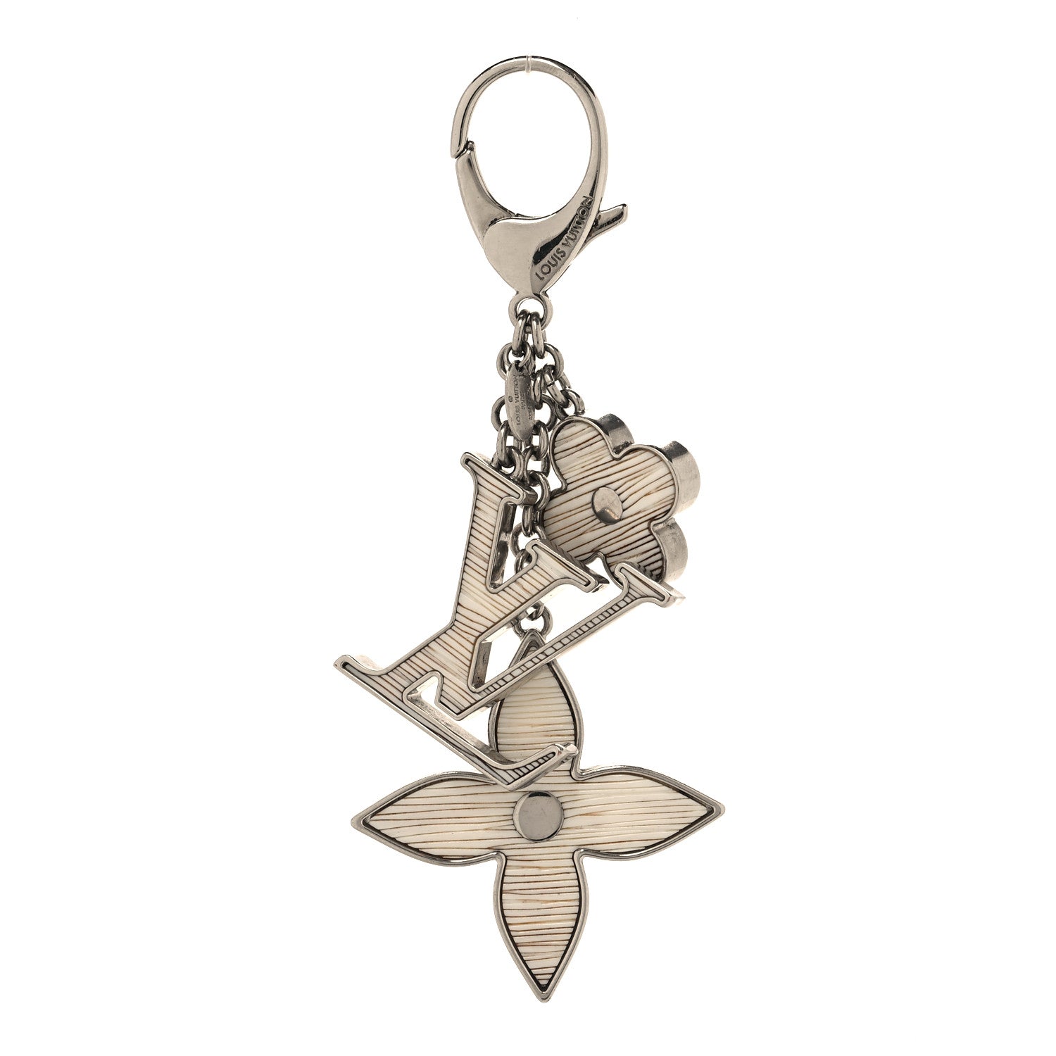 Louis Vuitton LOUIS VUITTON Fleur d Epi Bag Charm Ivory 1478549 ...
