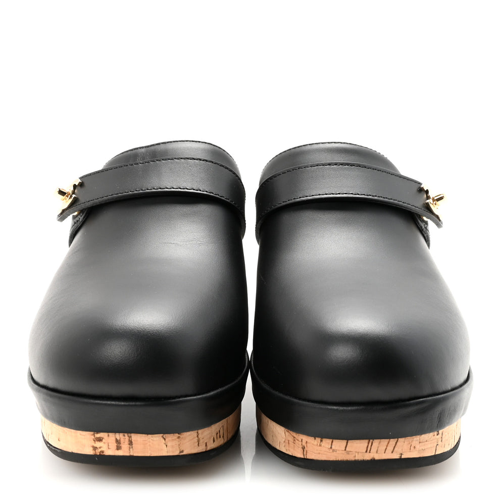 Chanel Calfskin CC Turn Lock Clogs 41 Black 1799936 – FASHIONPHILE