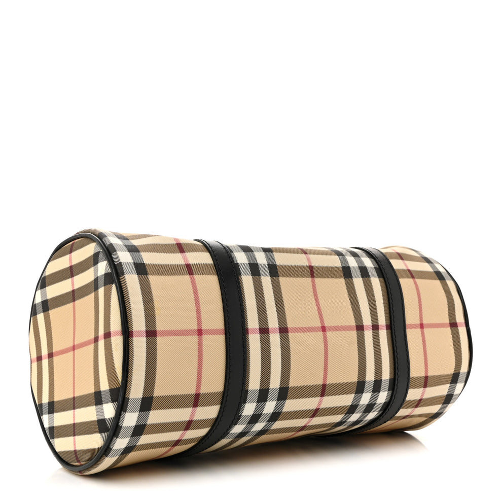 Burberry Nova Check Barrel Bag Black 1781692 – FASHIONPHILE