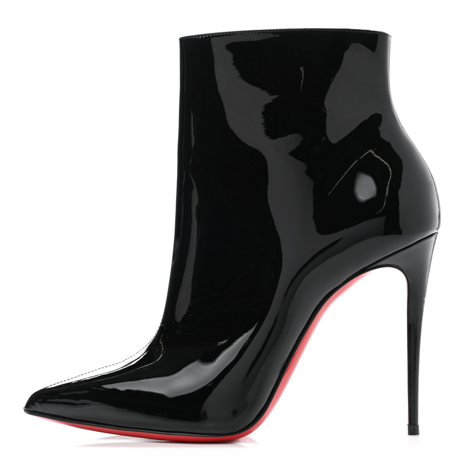 Christian Louboutin Patent So Kate Booty 100 Ankle Boots 38.5 Black ...