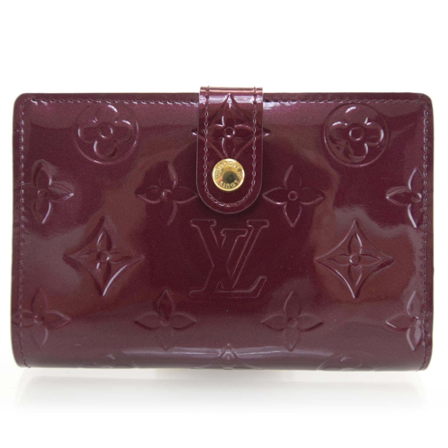 Louis Vuitton Vernis French Purse Wallet Rouge Fauviste 35522 ...