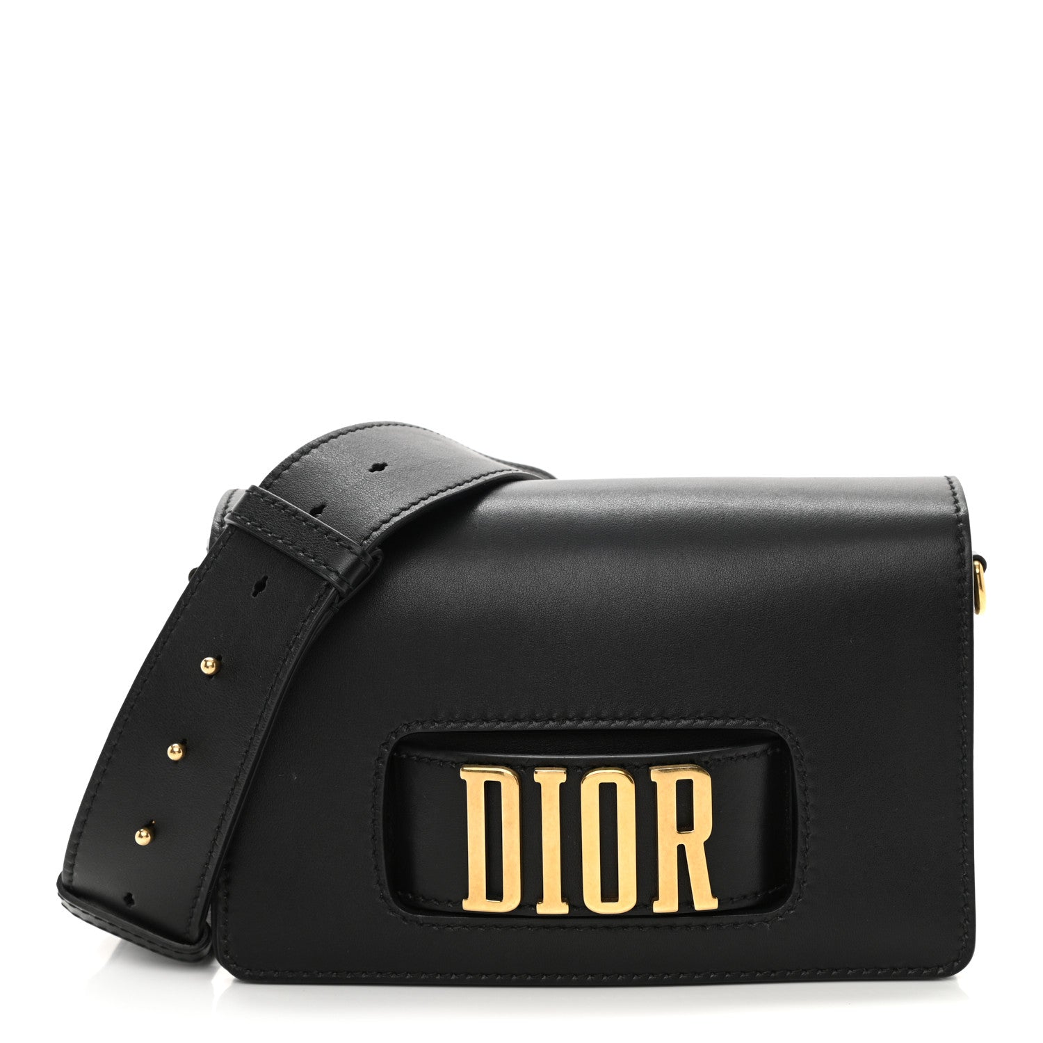 Christian Dior Smooth Calfskin Dio(r)evolution Flap Bag Black 1098400 ...