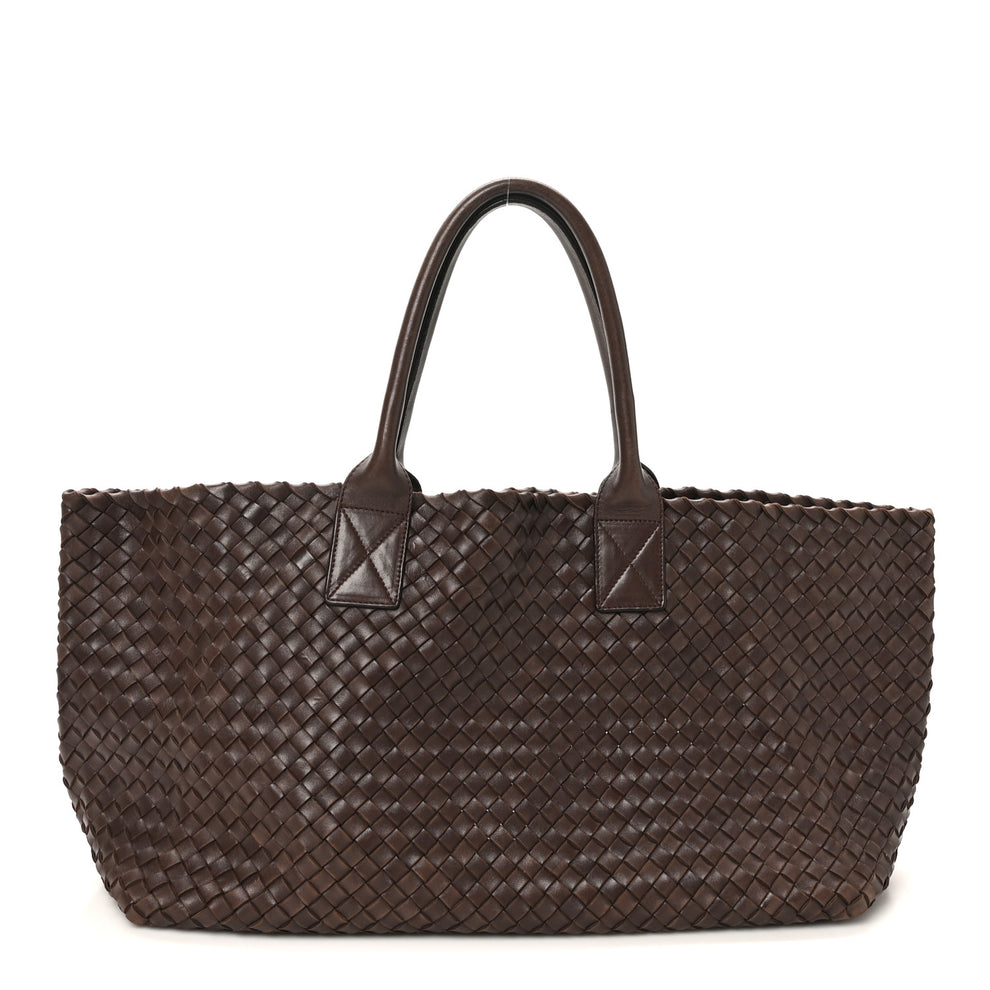 Bottega Veneta Nappa Intrecciato Medium Cabat Ebano 1781757 – FASHIONPHILE