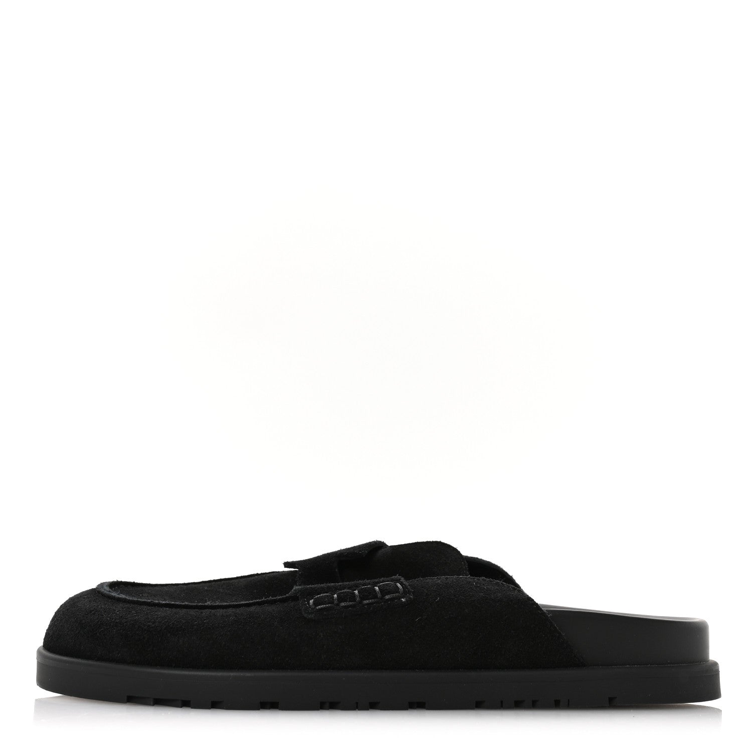 Hermes Suede Calfskin Go Mules 38 Black 1707522 – FASHIONPHILE