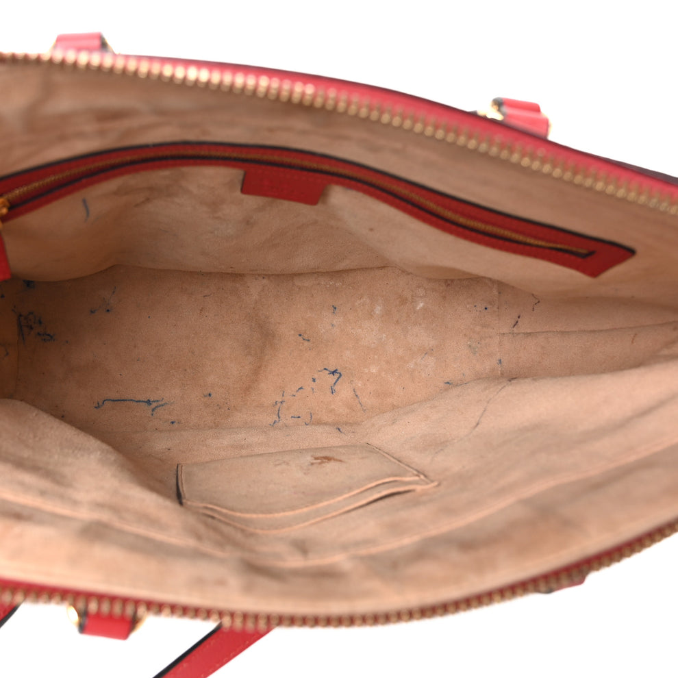 Gucci GG Supreme Monogram Blooms Medium Zippered Bucket Tote Beige Blue ...