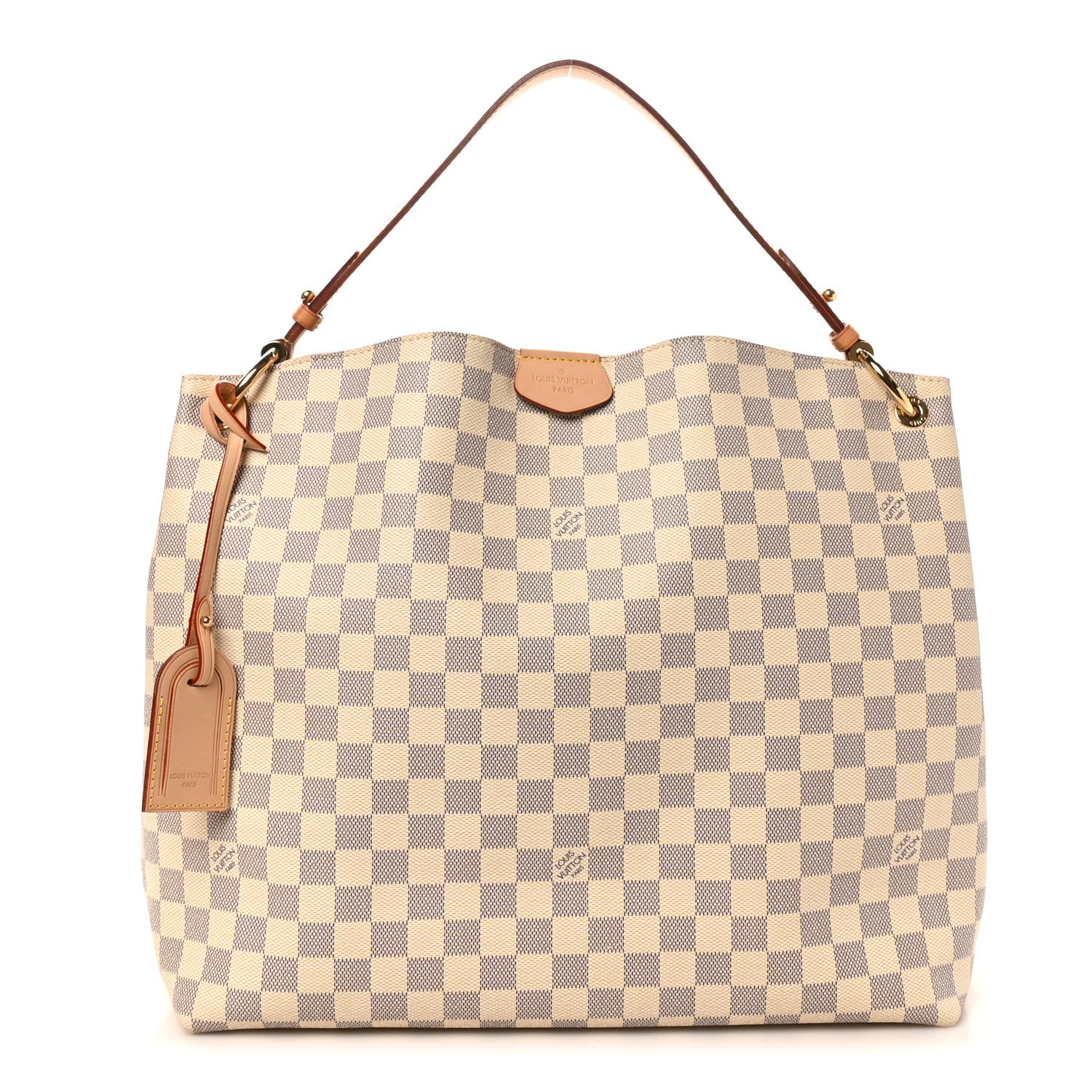 Louis Vuitton Damier Azur Graceful MM Rose Ballerine 1831110 – FASHIONPHILE