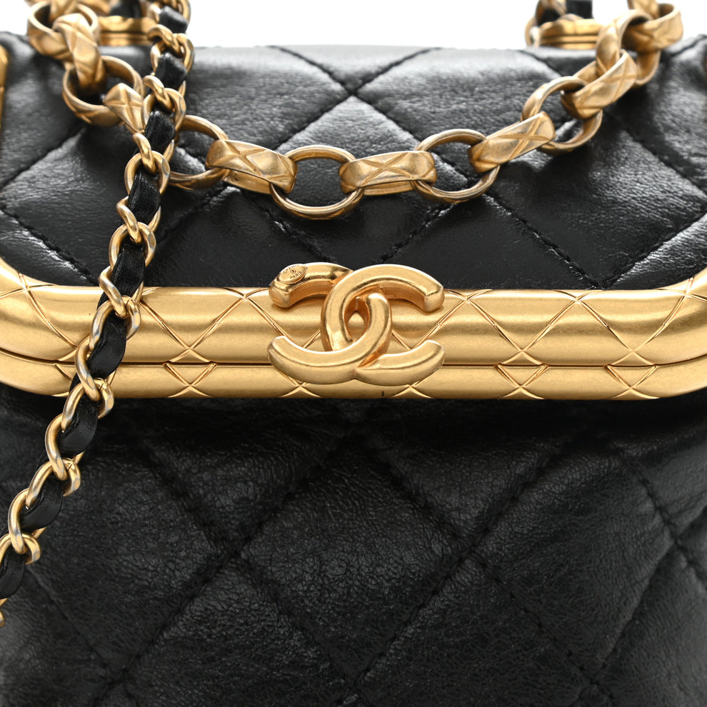 Chanel Lambskin Quilted Small My Crush Bag Black 1002409 – FASHIONPHILE