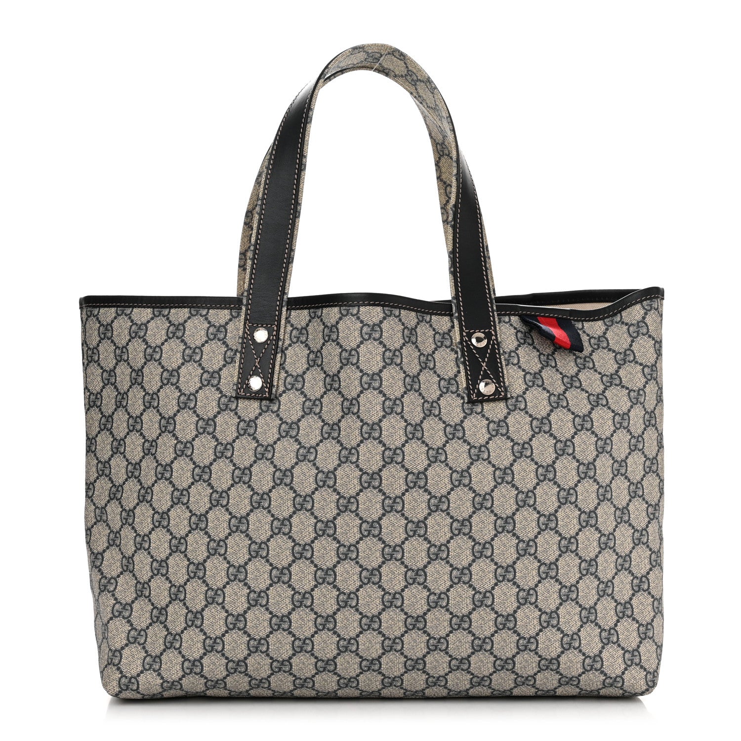 Gucci GG Plus Monogram Medium Signature Web Loop Tote Navy 1238225 ...