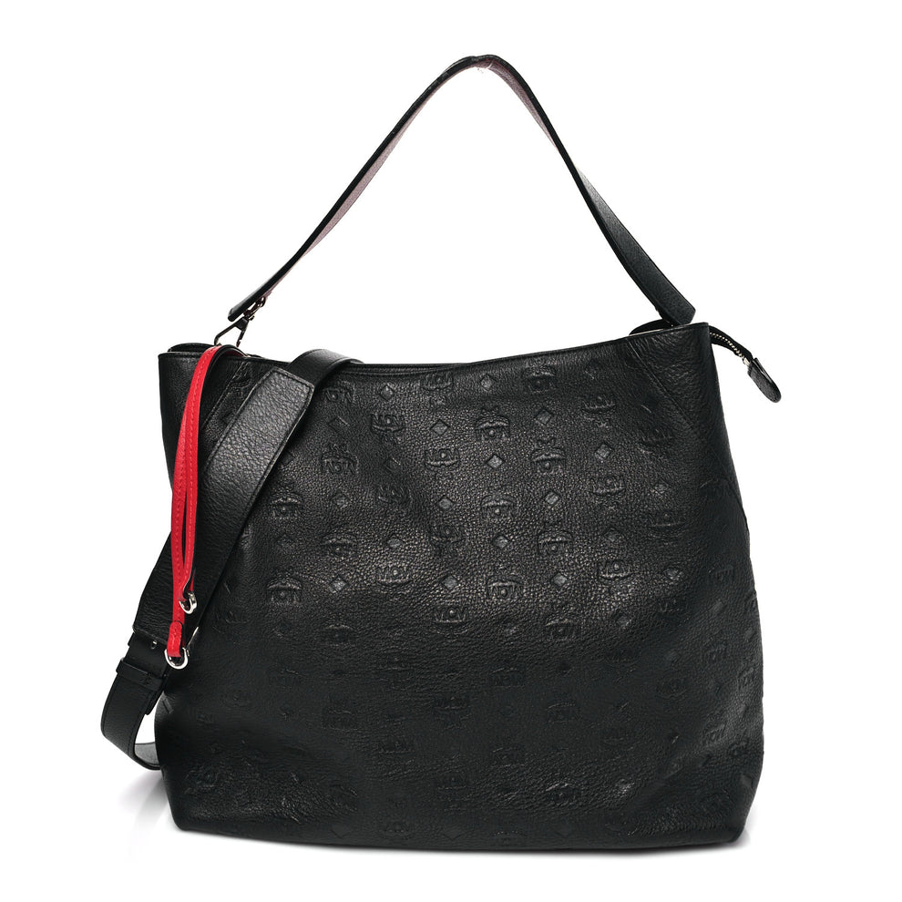 MCM Calfskin Ottomar Large Klara Hobo Black 1797384 – FASHIONPHILE