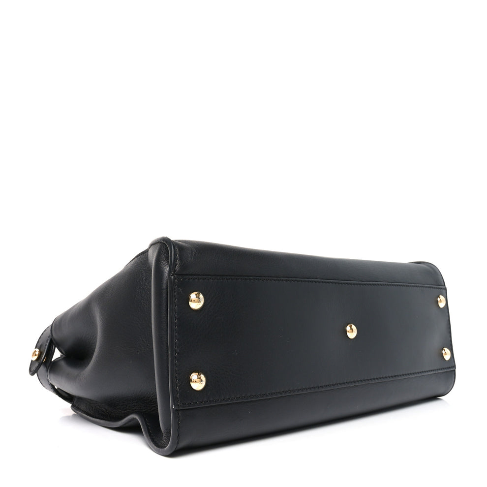 Fendi Calfskin Velvet Fun Fair Medium Peekaboo Iconic Satchel Night ...