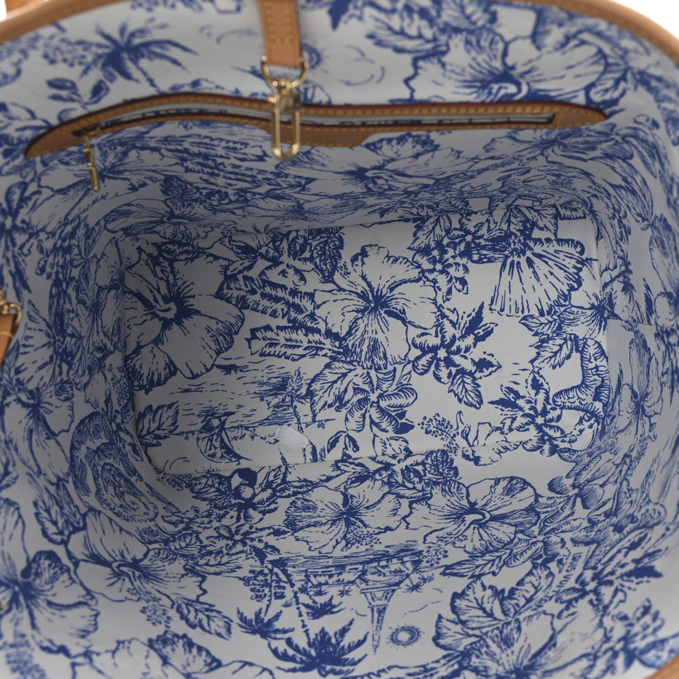 Louis Vuitton Monogram Tiles By The Pool 2.0 Neverfull MM Lagoon Blue ...