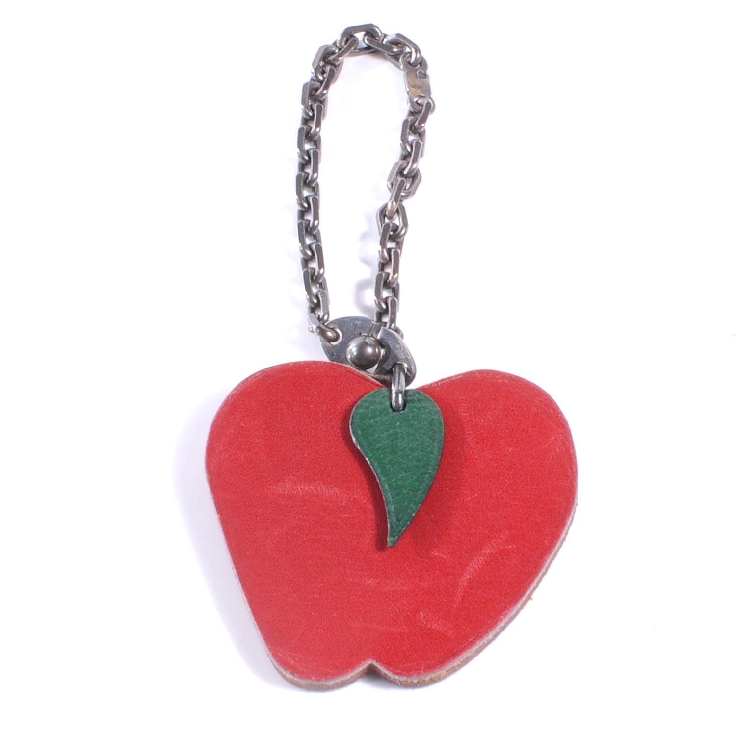 Hermes Barenia Apple Key Chain 53119 – FASHIONPHILE