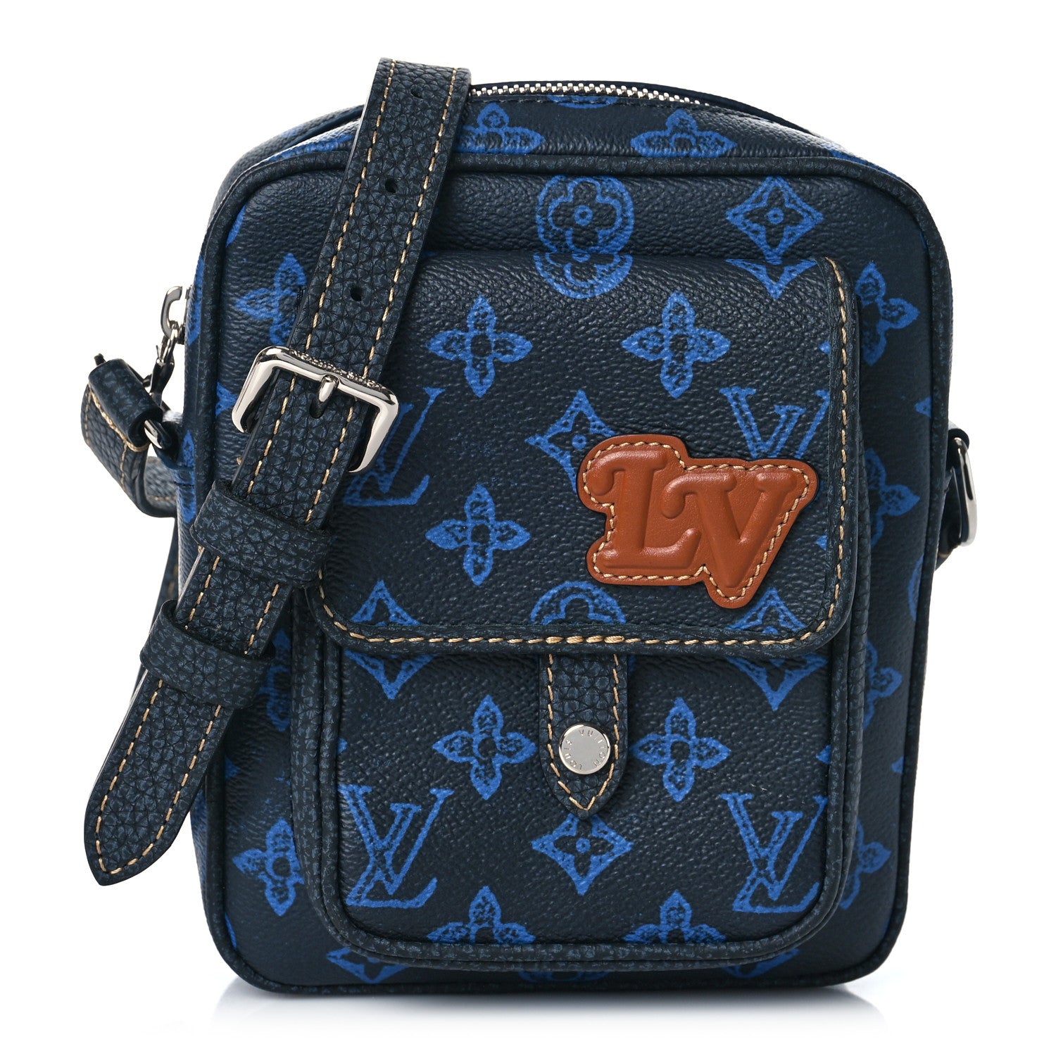 Louis Vuitton Monogram Macassar Christopher Wearable Wallet Blue ...