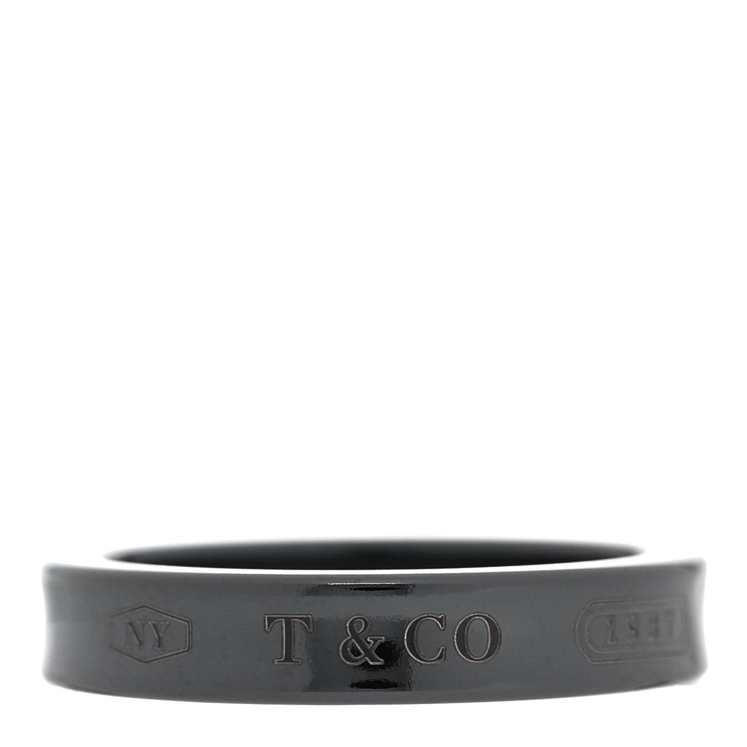 Tiffany Titanium 4mm Narrow 1837 Ring 51 5.75 896971 – FASHIONPHILE