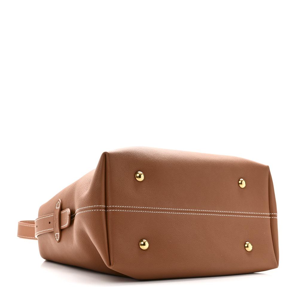 Louis Vuitton Grained Calfskin Low Key Hobo MM Cognac 1804320 ...