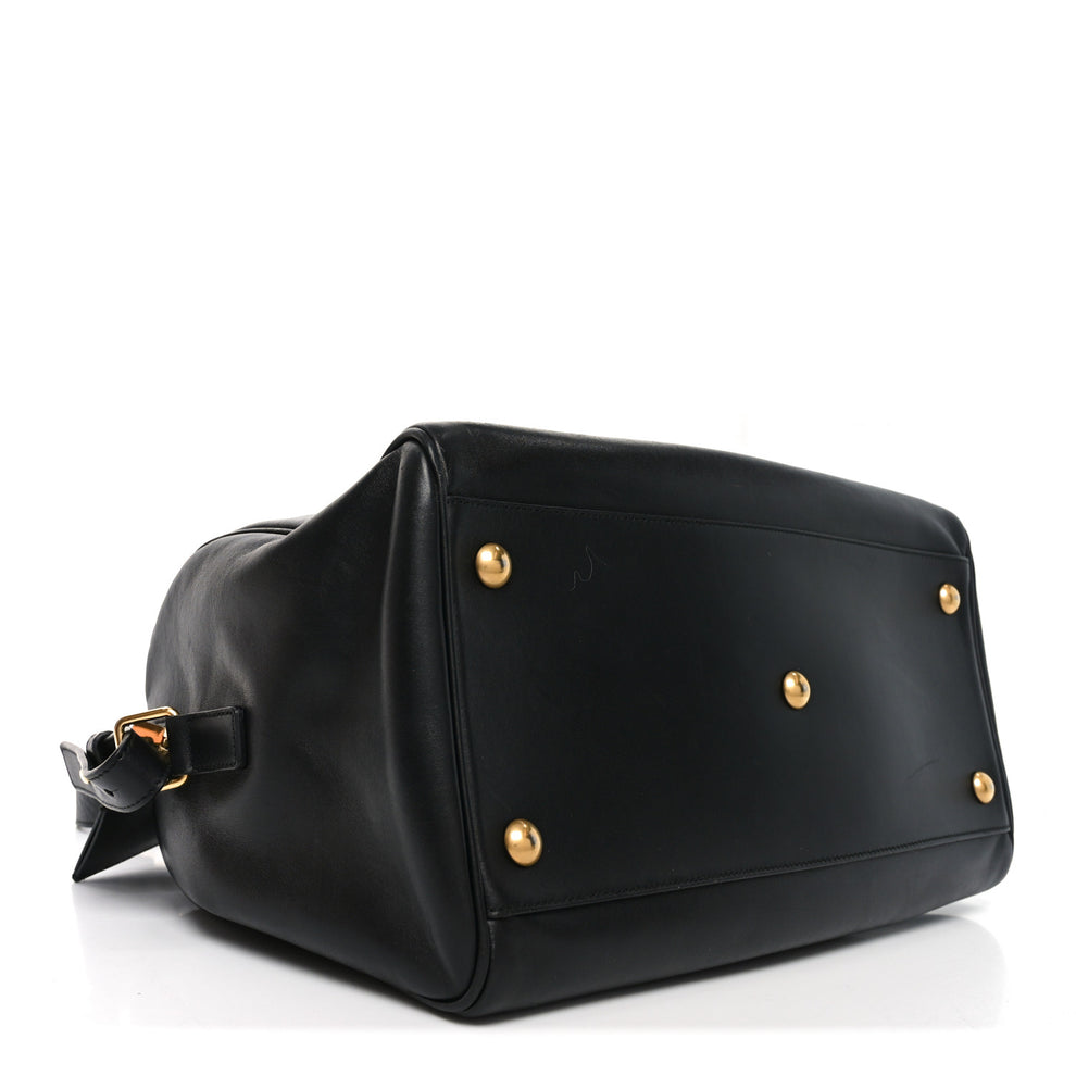 Saint Laurent Calfskin Classic Duffle 6 Black 1802106 – FASHIONPHILE
