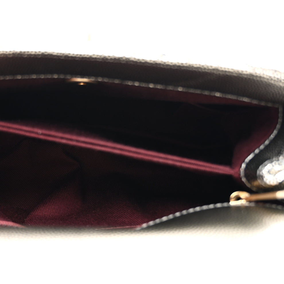 Chanel Metallic Caviar Quilted Mini Coco Handle Flap Silver 1793295 ...