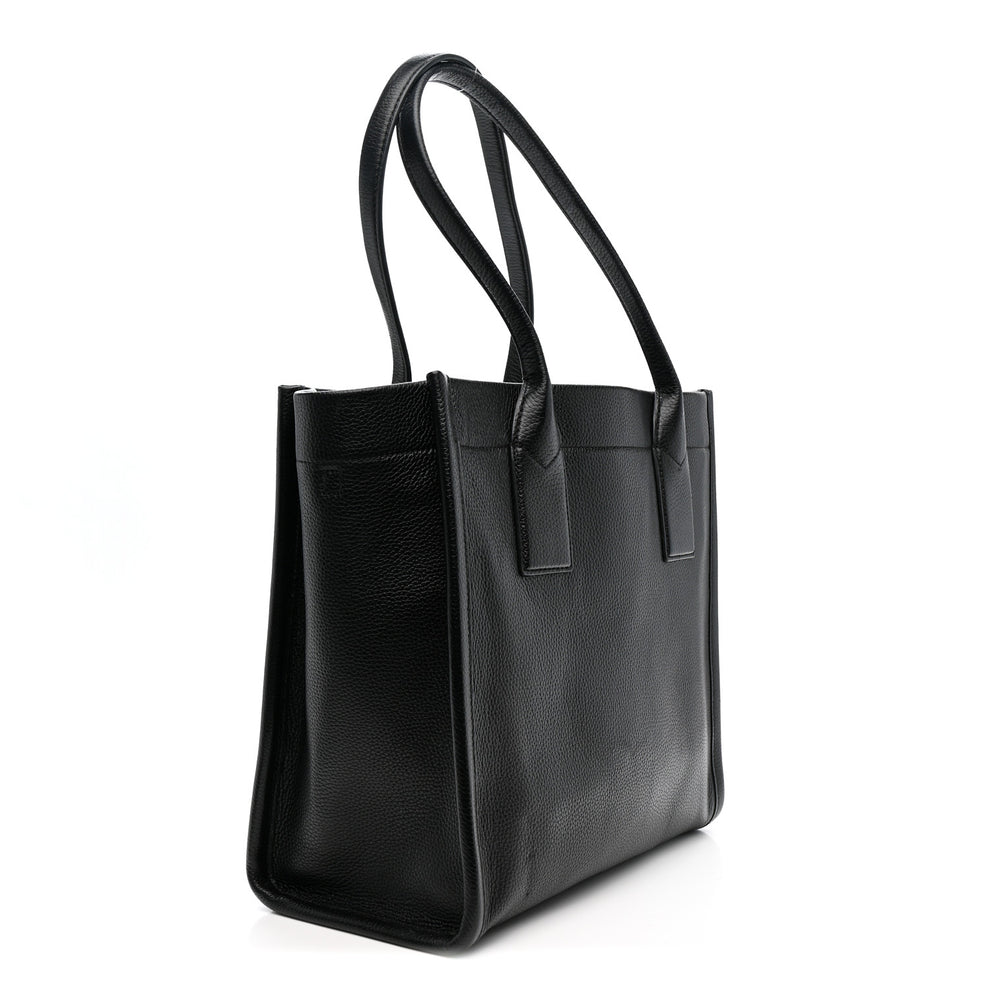 Marc Jacobs Grained Calfskin Medium Standard Supply Tote Bag Black ...