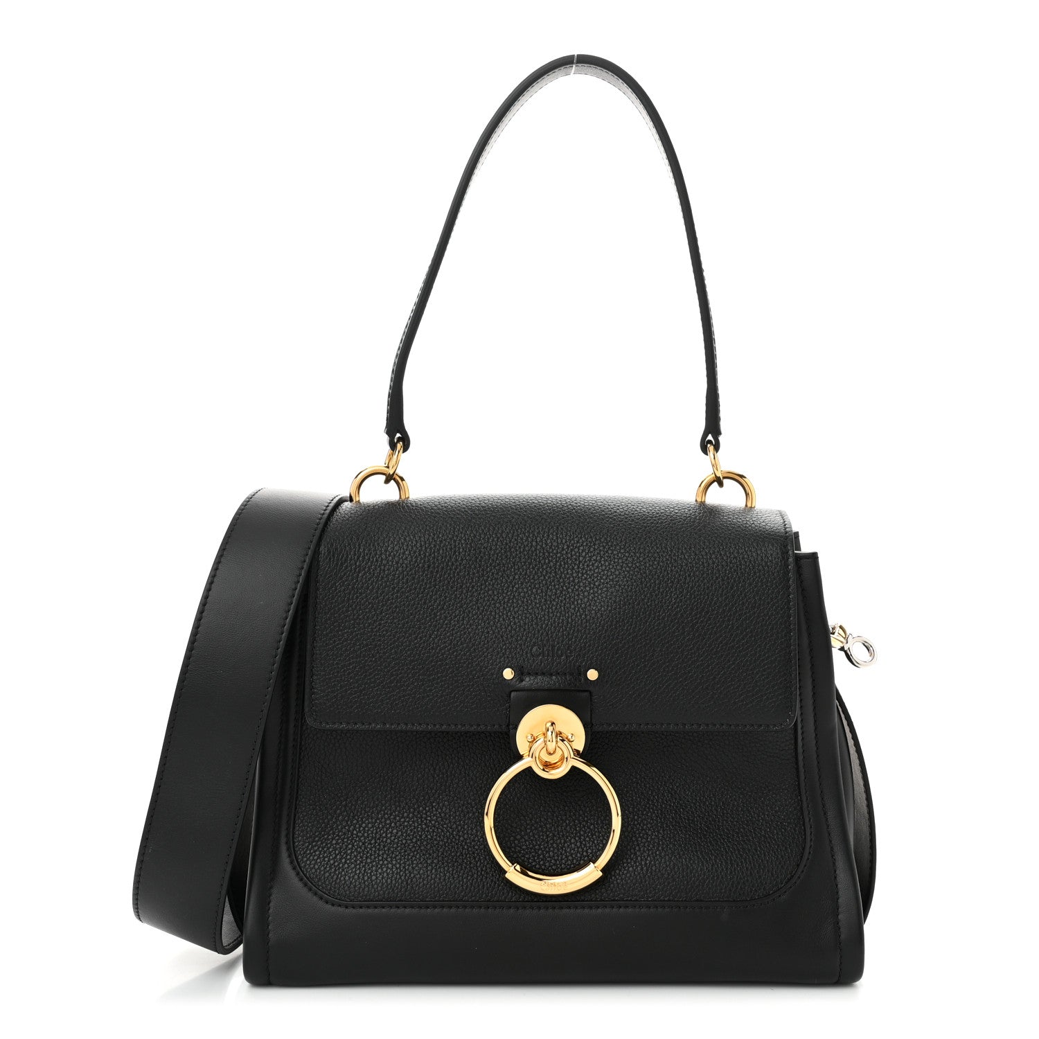 Chloe Calfskin Small Tess Day Bag Black 1683776 – FASHIONPHILE