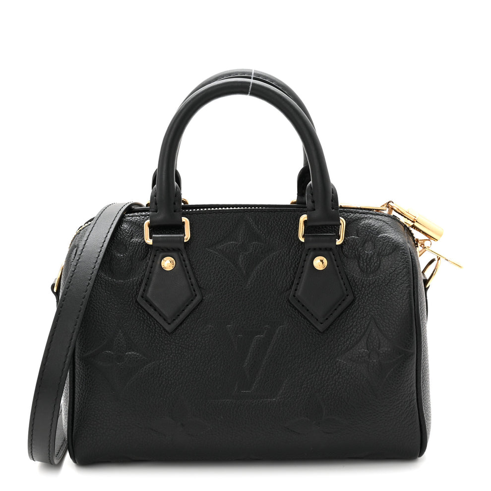 Louis Vuitton Empreinte Monogram Giant Speedy Bandouliere 20 Black ...