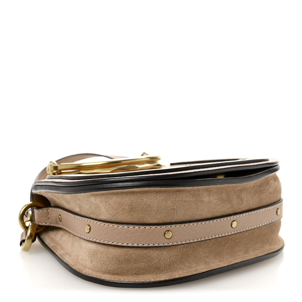 Chloe Calfskin Suede Small Nile Bracelet Bag Biscotti Beige 1786157 ...