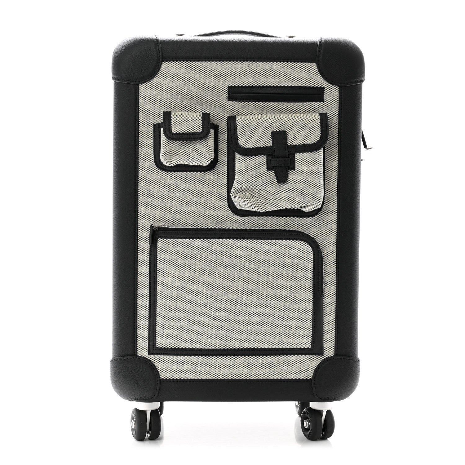 Hermes H Viking Canvas Taurillon Regate Cargo Rolling Trolley Luggage ...