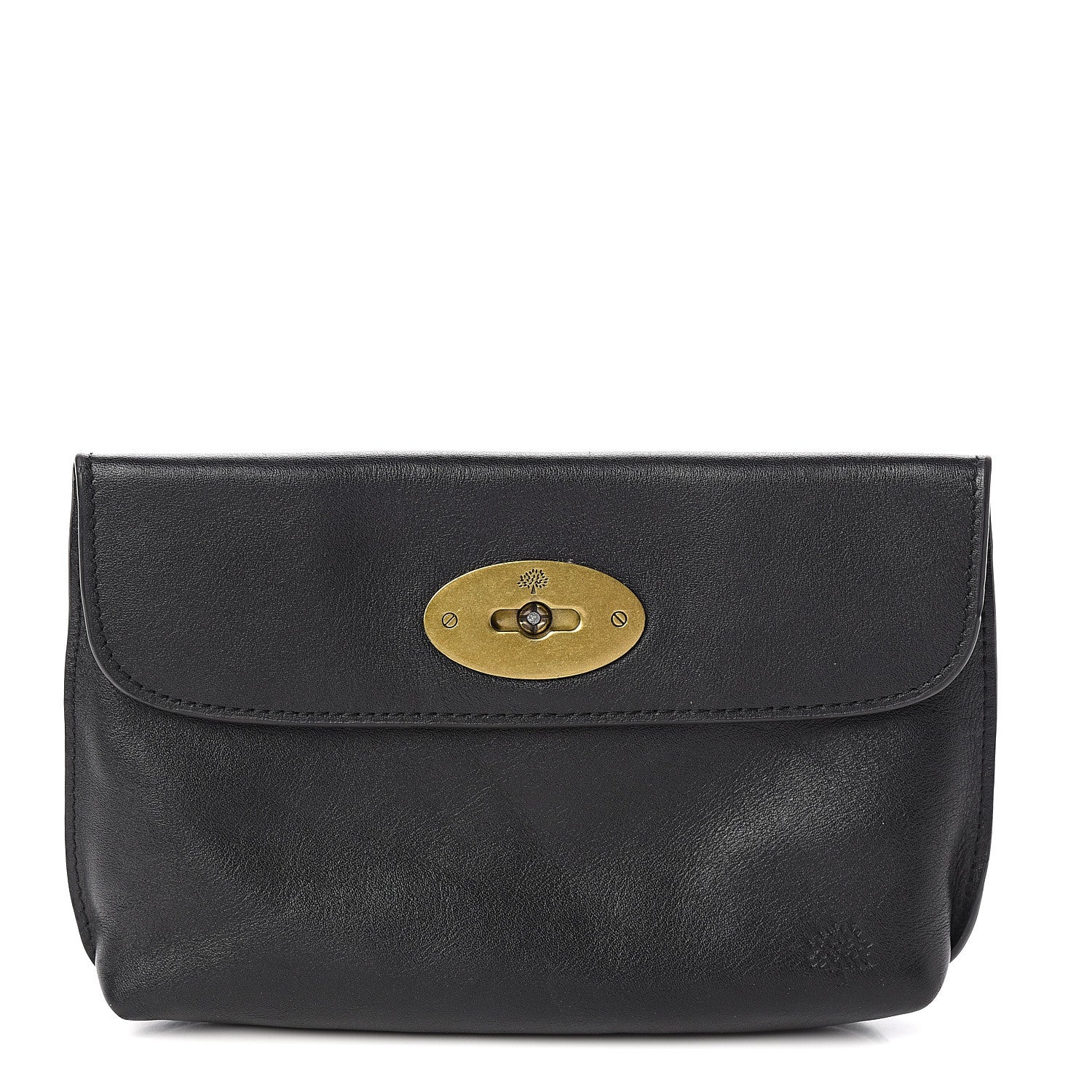 Mulberry Glossy Goatskin Darley Cosmetic Pouch Black 541905 – FASHIONPHILE