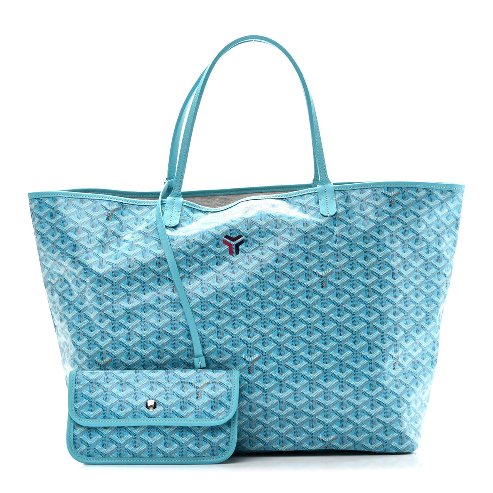 Goyard Goyardine Saint Louis GM Balise Beach Towel Set Turquoise ...