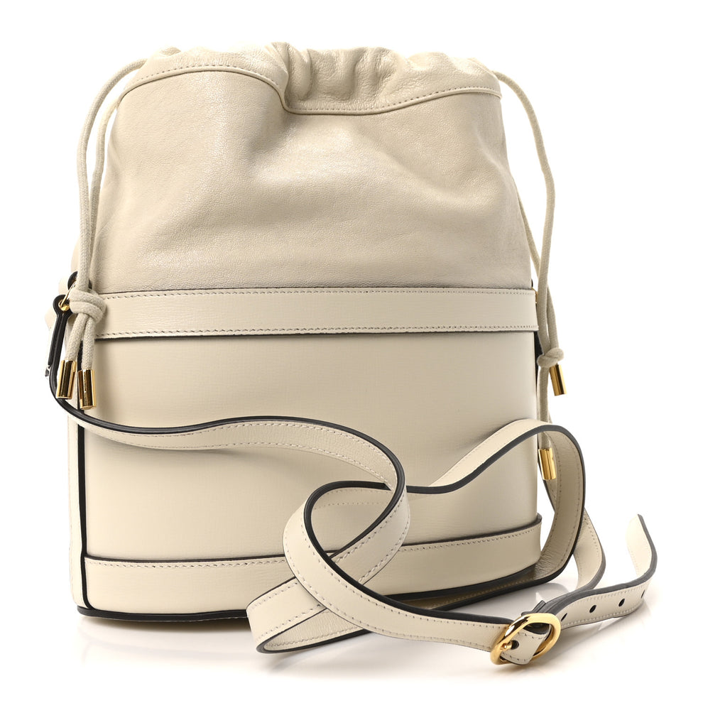 Gucci Azalea Sakai Calfskin Horsebit 1955 Drawstring Bucket Bag Mystic ...