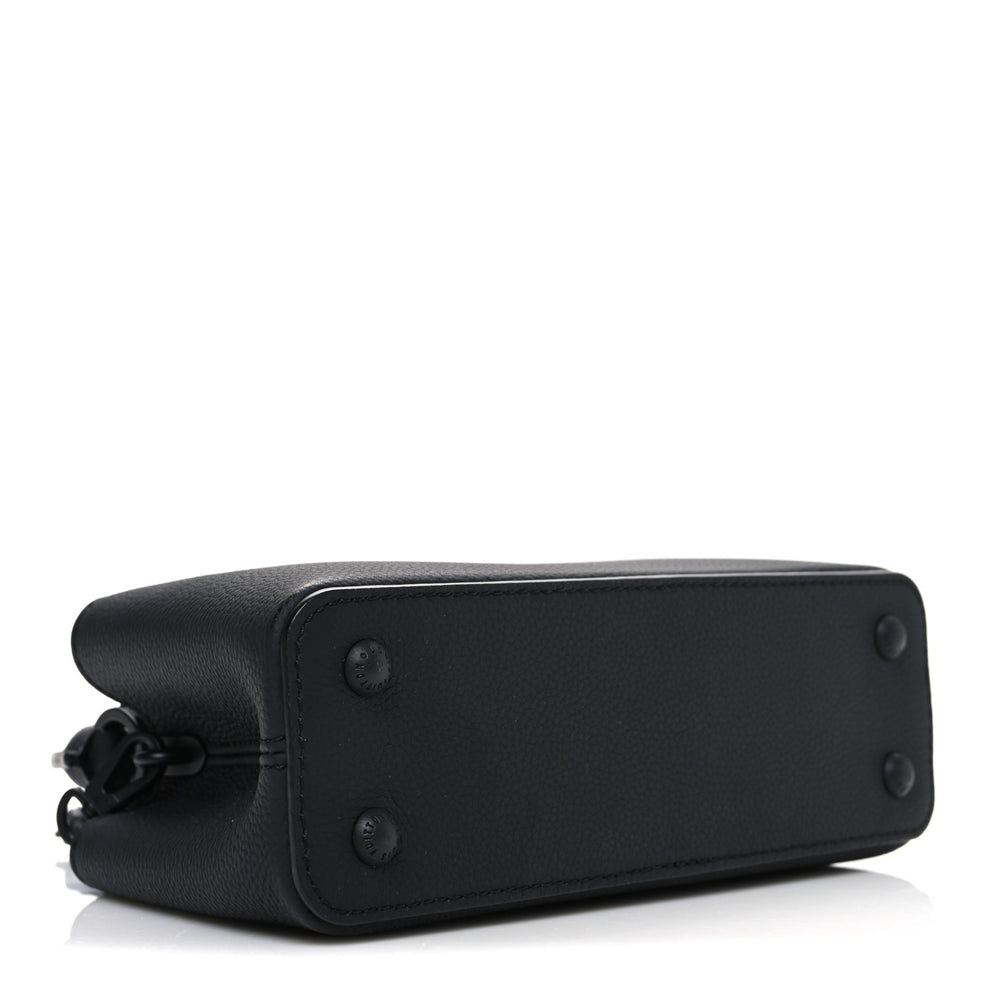 Louis Vuitton Matte Taurillon Capucines East West Mini All Black ...