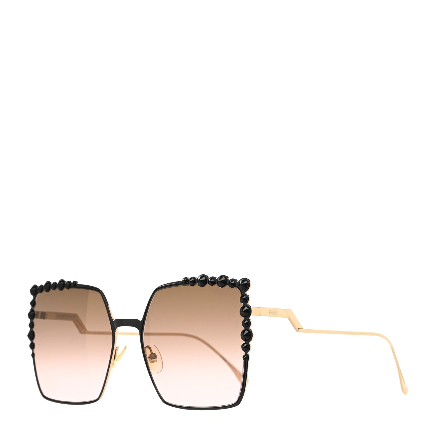 Fendi Square Dots Sunglasses FF 0259/S Black 1142811 – FASHIONPHILE