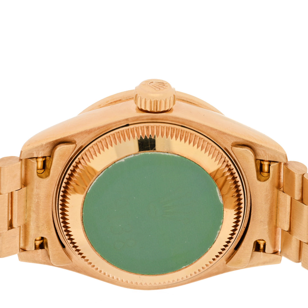 Rolex 18K Yellow Gold Diamond Bezel 26mm Datejust President Watch ...