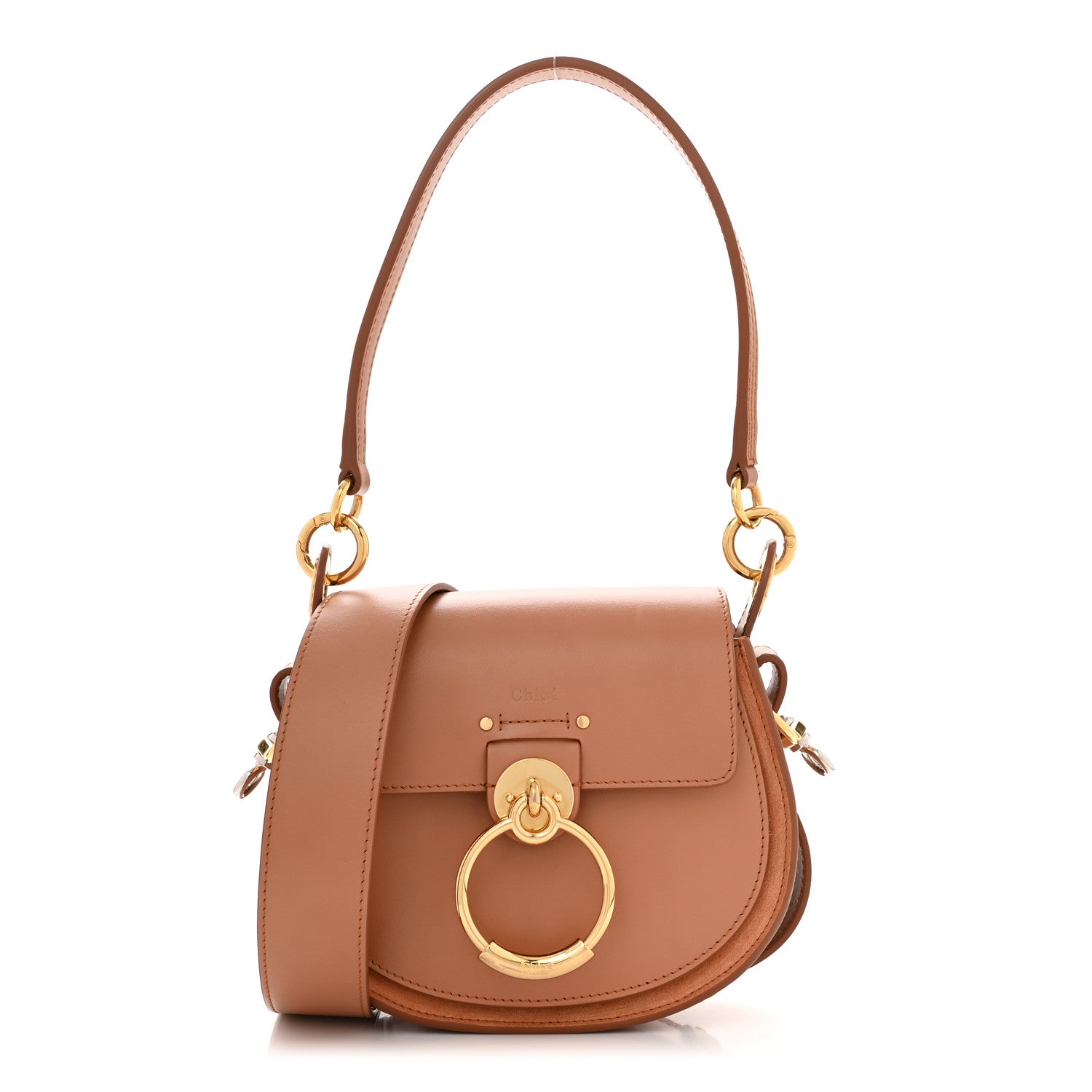 Chloe Calfskin Small Tess Bag Muted Brown 1490980 – FASHIONPHILE